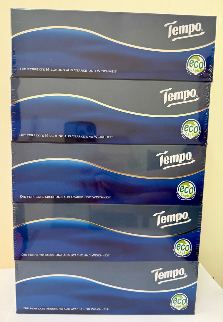 TEMPO得寶 盒紙(無味) TEMPO BOX FACIAL NEUTAL 5'S – 萬得藥業 MAN TAK MEDICINE